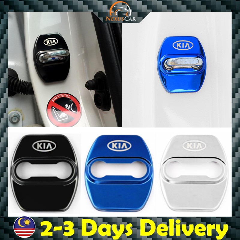 Nexus Car KIA Stainless Steel Door Lock Cover Case Door Striker Cover ...