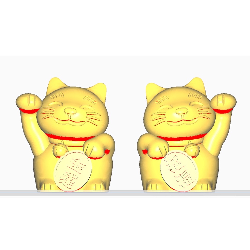 Maneki Neko - 3D Printed Lucky Money Cat Kitten | Shopee Malaysia