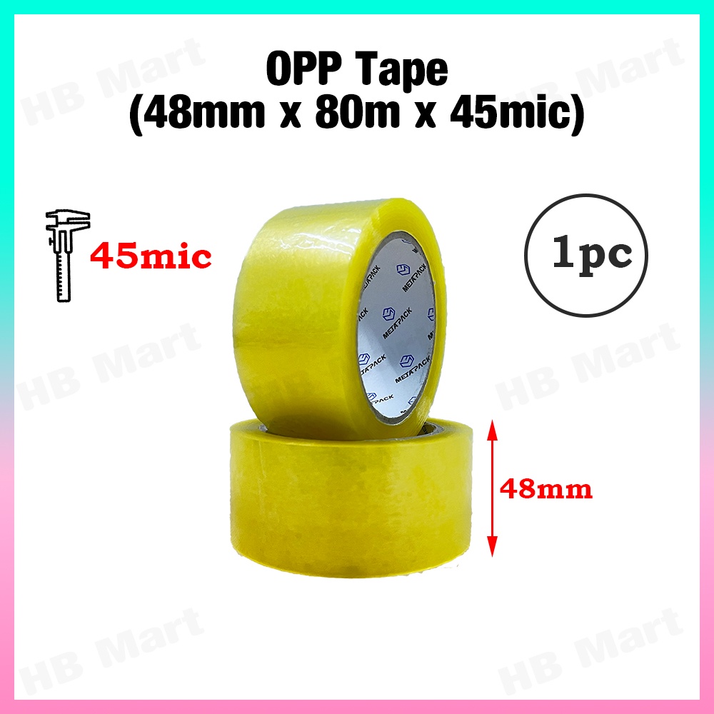 OPP TAPE Transparent / Brown Tape 48mm 24mm 18mm 80m [OPP01] | Shopee Malaysia