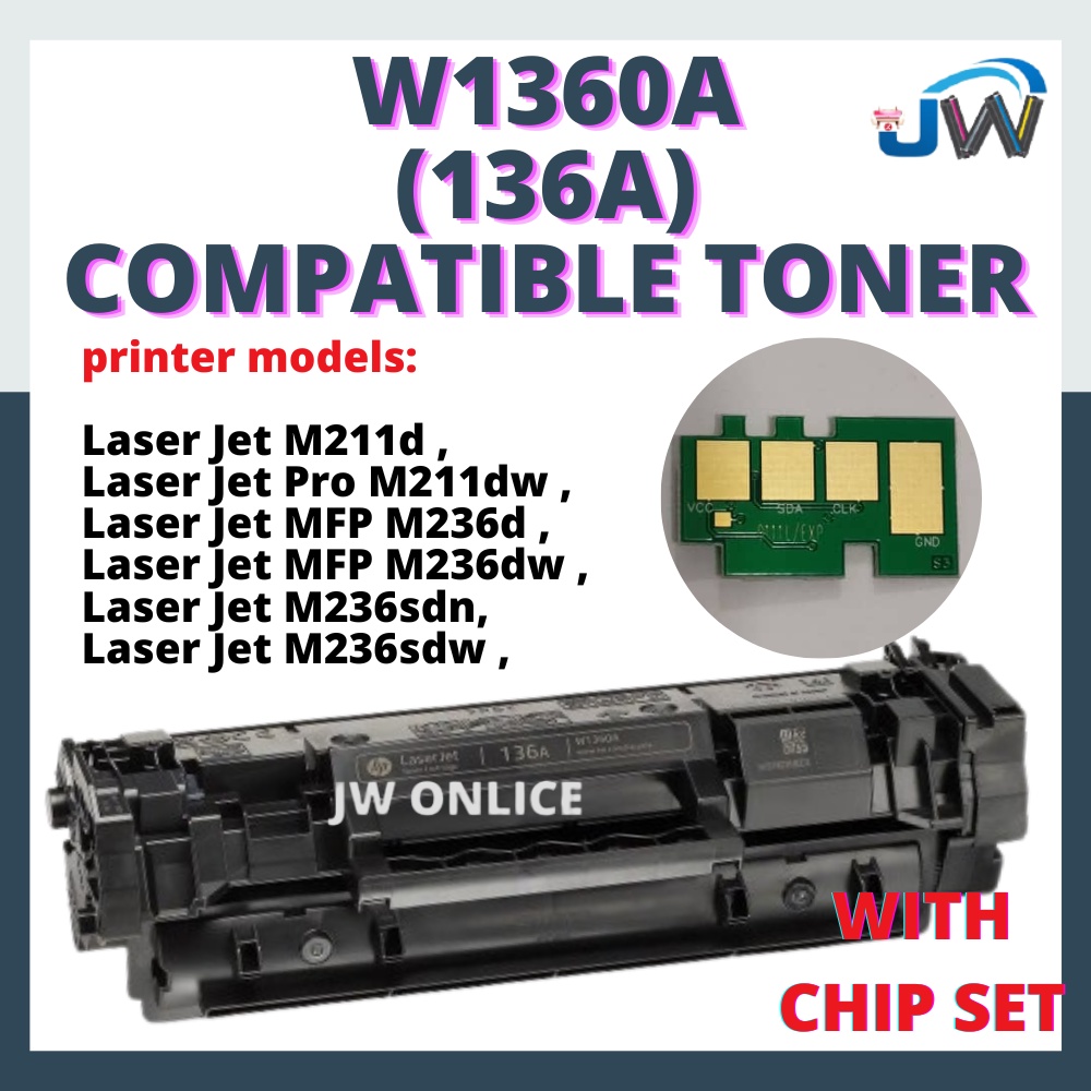 1360A Compatible W1360A HP136A Cartridge HP LaserJet M211d M211dw MFP ...
