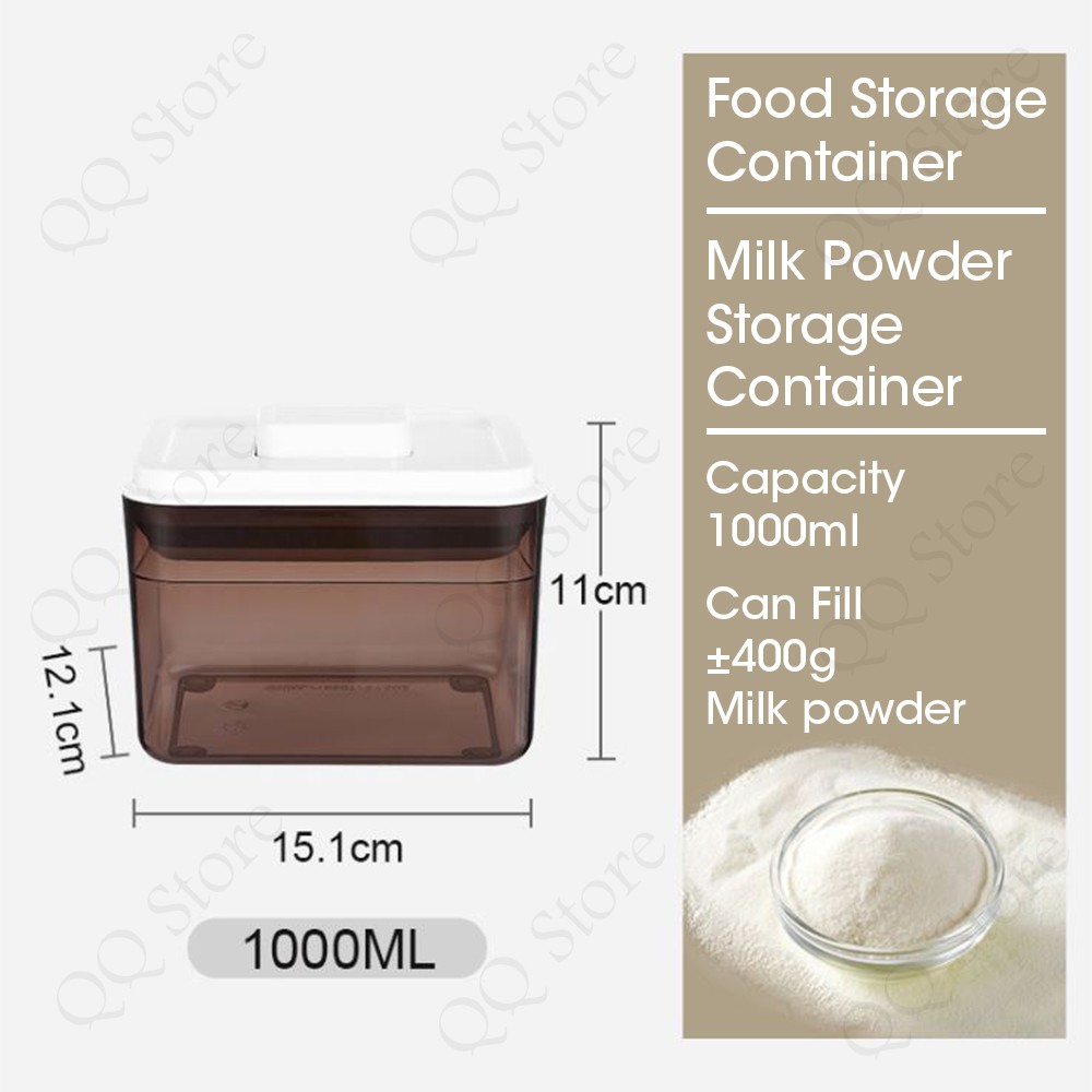Airtight Baby Milk Powder Container Food Storage Free Scraper Spoon ...