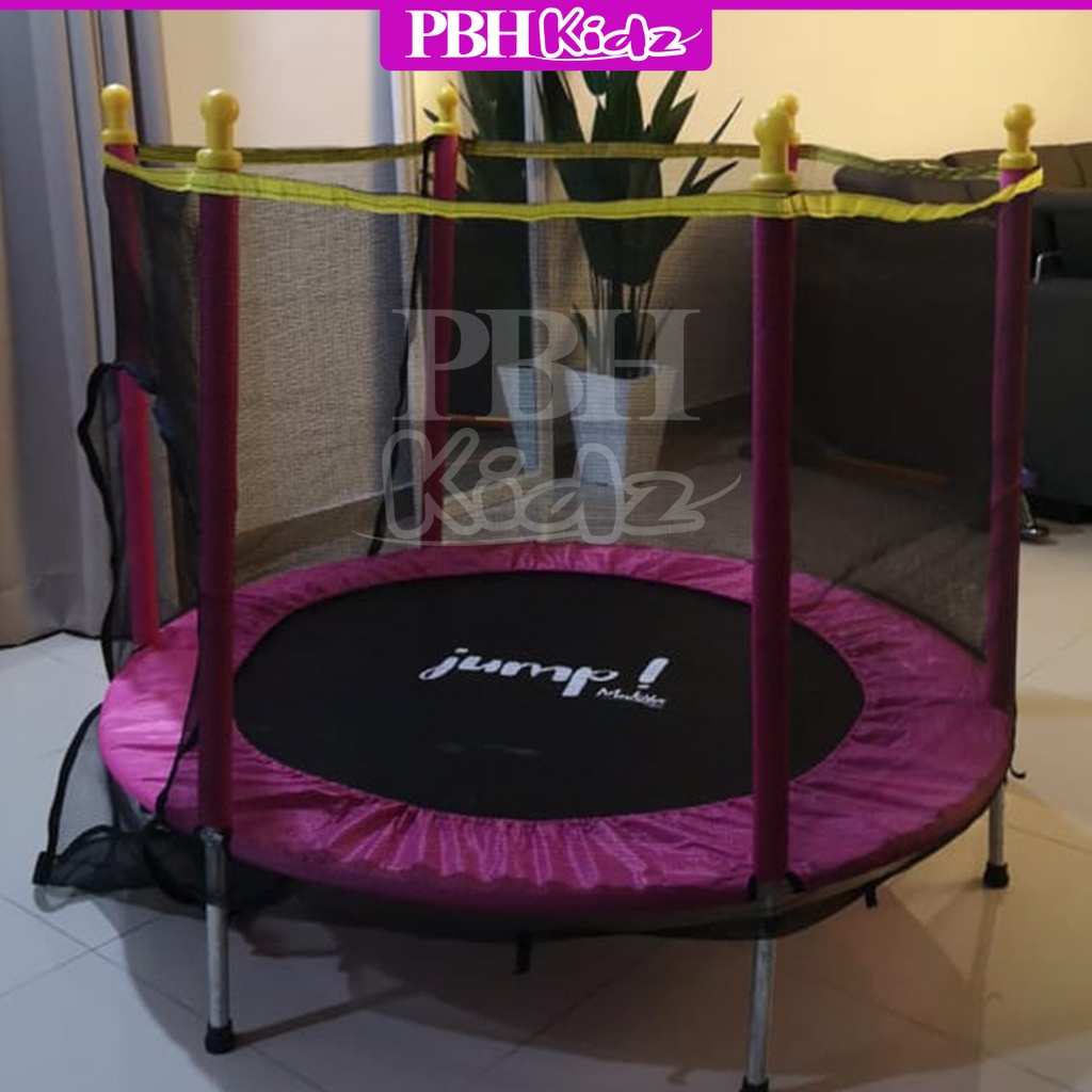 Kids Trampoline 55inch 140cm for Indoor Outdoor Jumper Children Bouncer ...