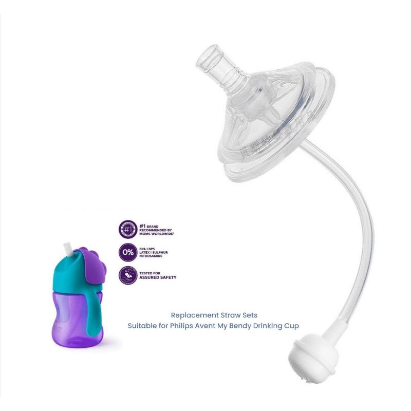 Nozzle Bendy Straw Sets or Philips Avent My Bendy Drinking Straw Cup ...