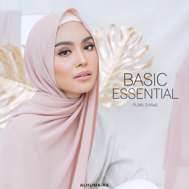 Basic Essential Plain Shawl Alhumaira | Shopee Malaysia