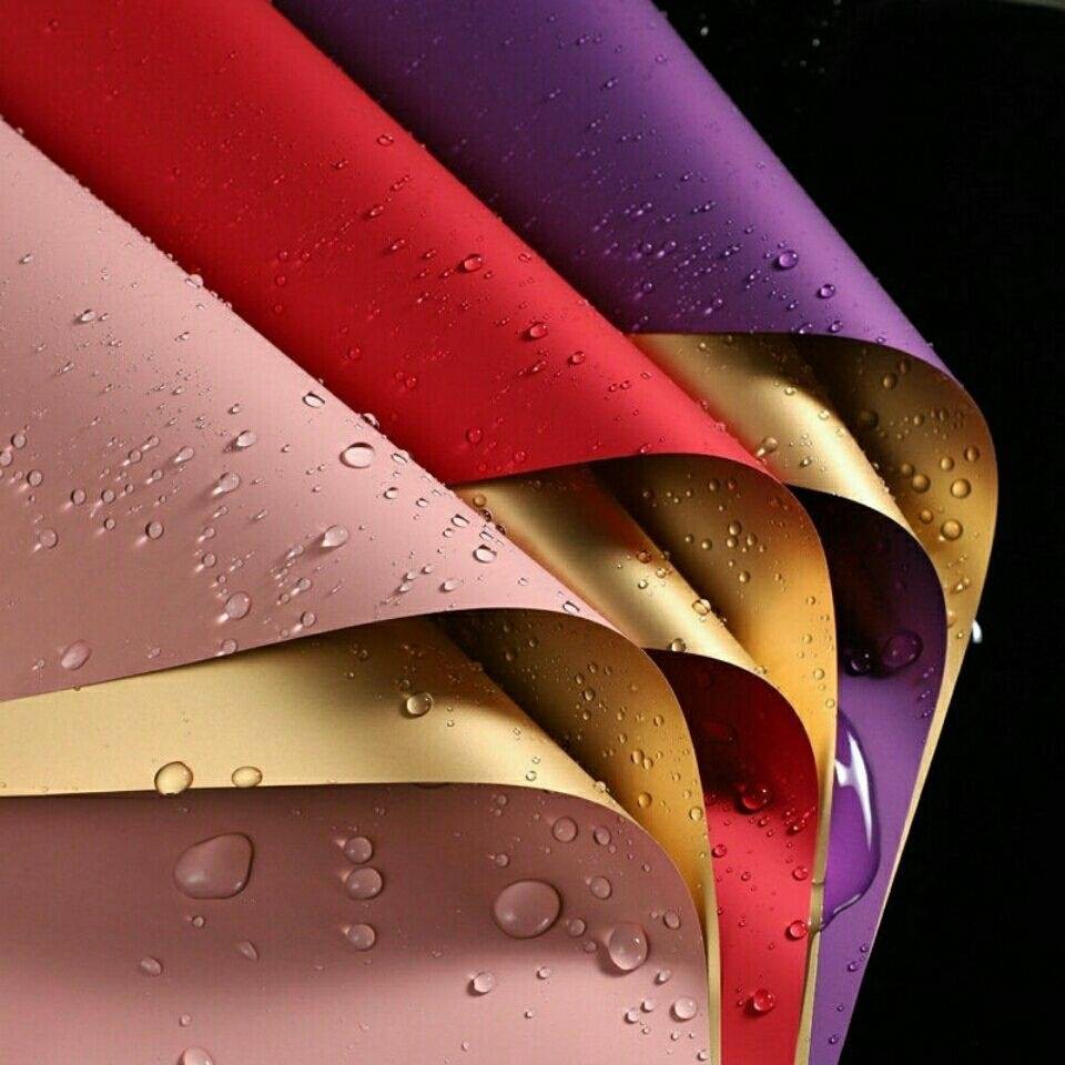 Morandi marking pen Flowers wrapping paper waterproof double-color face ...