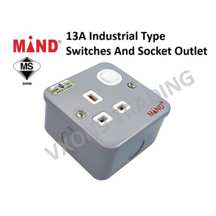 MIND METAL CLAD 13A SOCKET OUTLET & 2X13A SOCKET OUTLET[SIRIM APPROVED ...