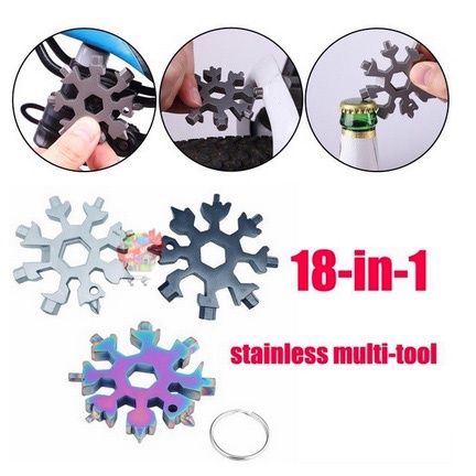 Snow Snowflakes Screwdriver Multi Tool Pocket Wrench Saker Tool Snow ...