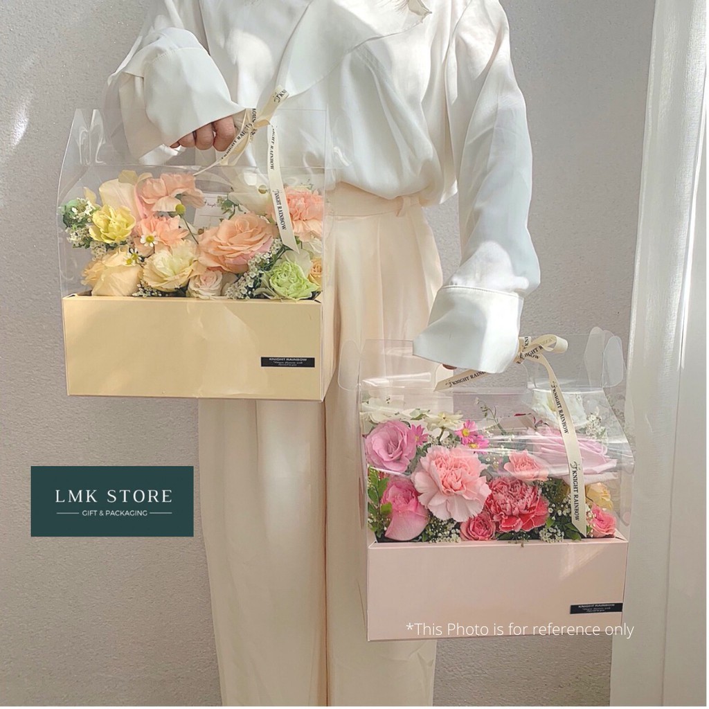 LMK Decoration Transparent Carry Flower / Cake / Gift Box | Shopee Malaysia