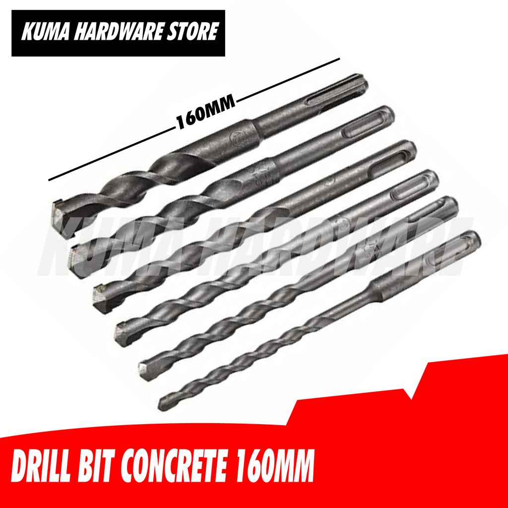 KUMA Drill Bit Concrete Wall 5-12mm / Mata Bor Tebuk Simen Batu ...