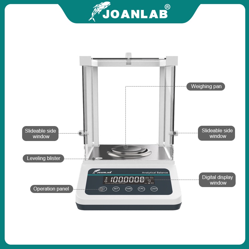 JOANLAB Laboratory Scales Analytical Balance Digital Microbalance Precision (0.0001g) | Shopee ...