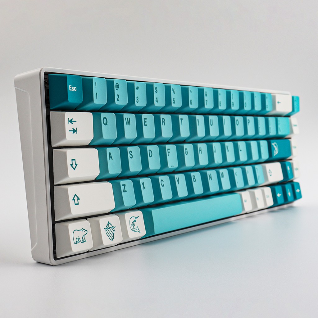 Local Shipping PBT Iceberg Keycaps 125-Key Cherry Profile Keycaps Dye ...