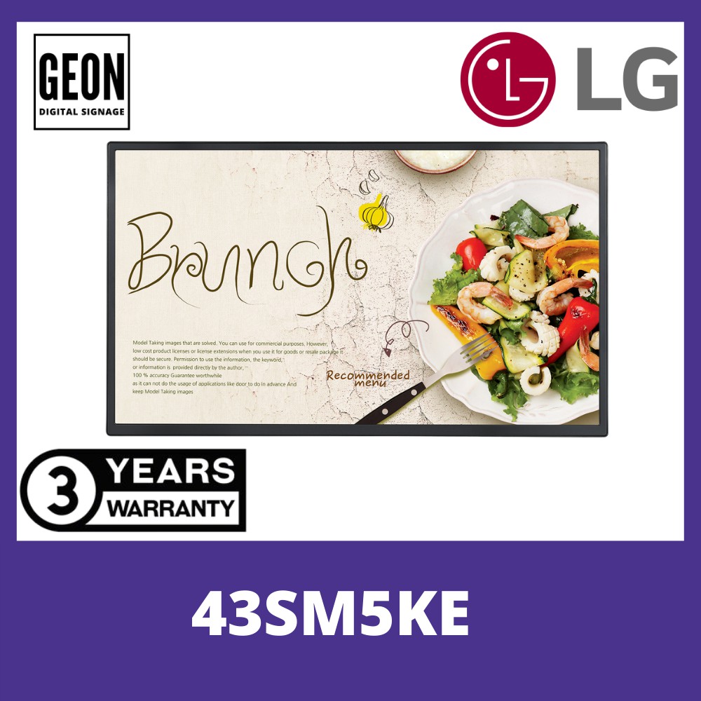LG 43" inch 43SM5KE Full HD Display Digital Signage | Shopee Malaysia
