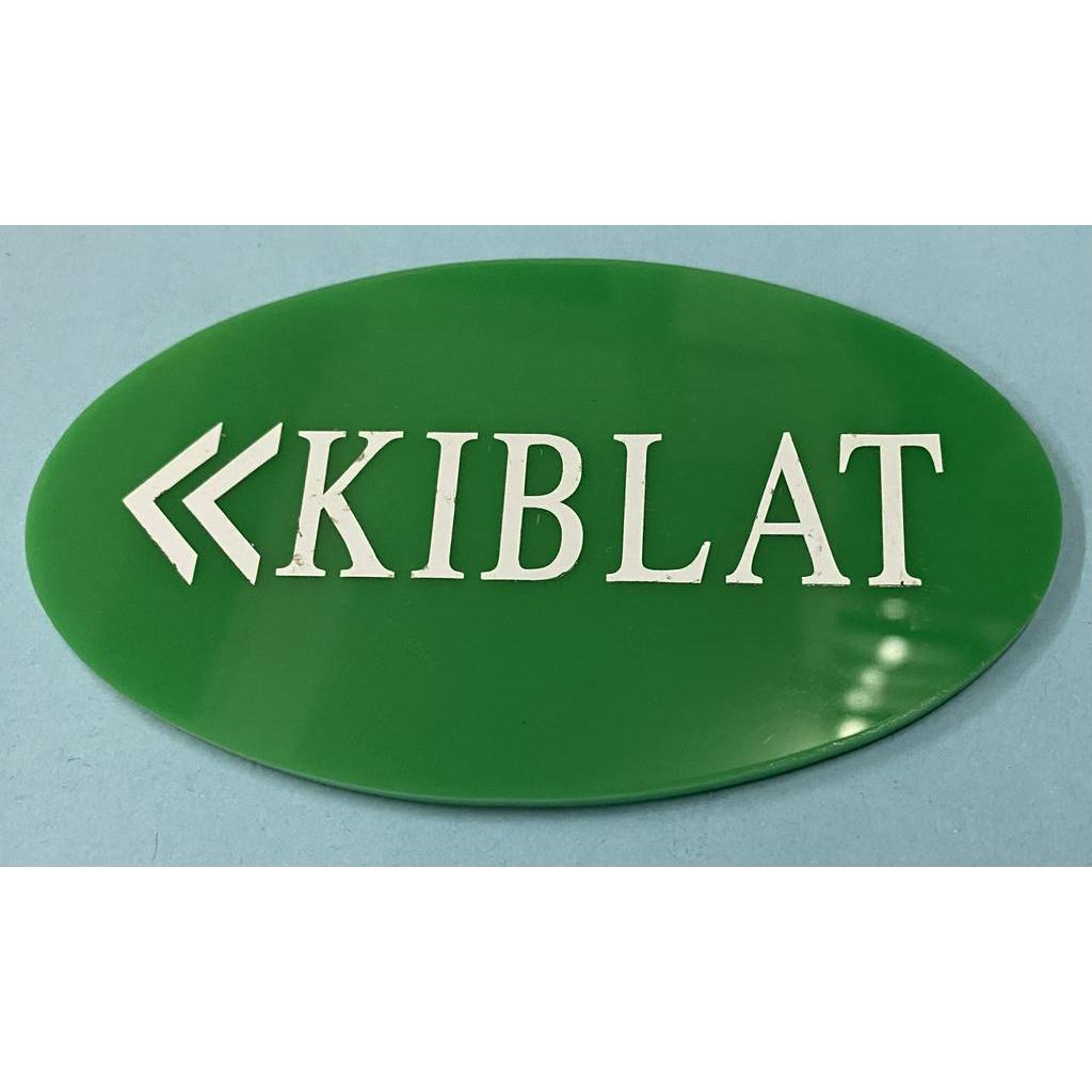KIBLAT ACRYLIC ARROW SIGN BOARD 10CMx6CM WITH DOUBLE SIDED TAPE ...