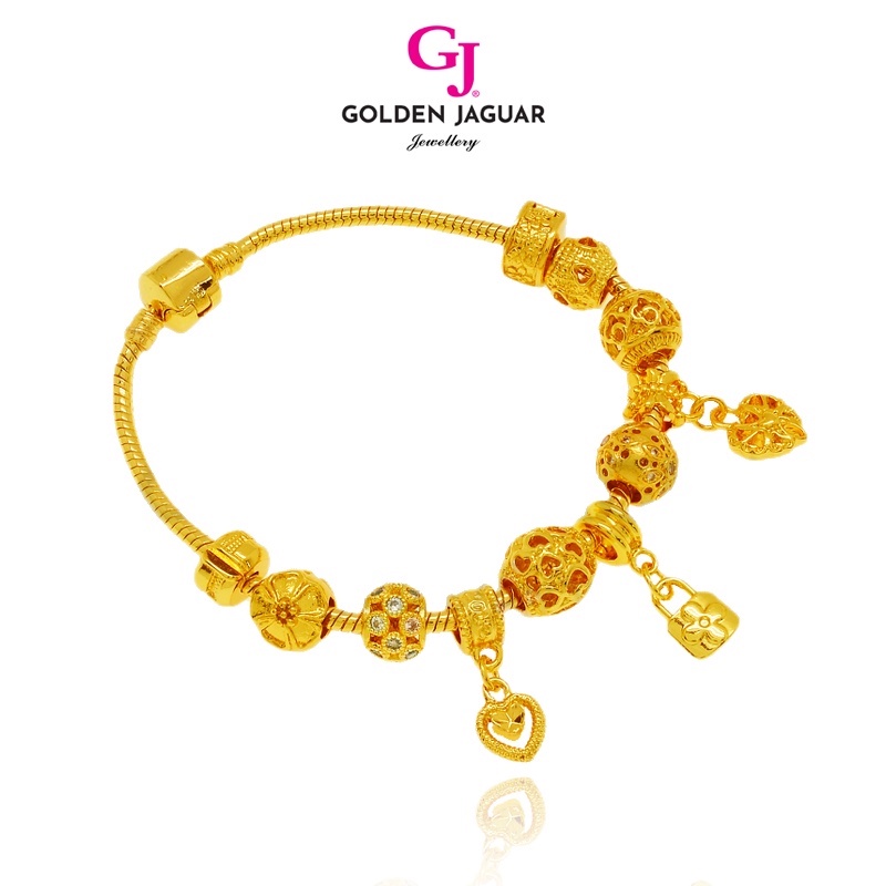 GJ Jewellery Emas Korea Emas Bangkok 24K Charm Bracelet Passion Series ...