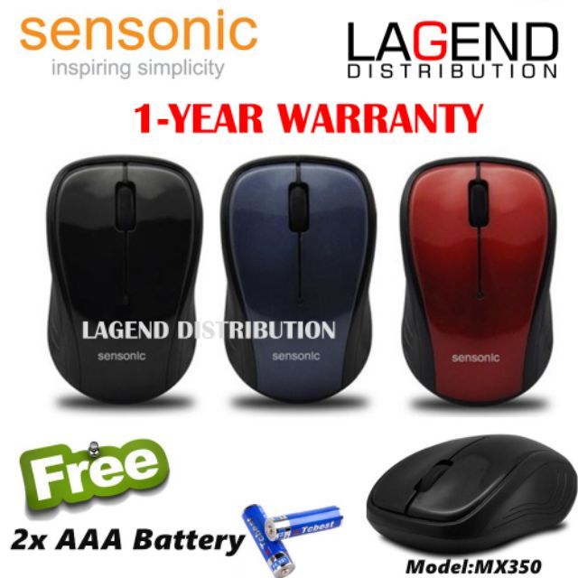 SENSONIC/TWOLF MX350/Q2/Q4/A3100 WIRELESS Mouse similar m170, m331 ...