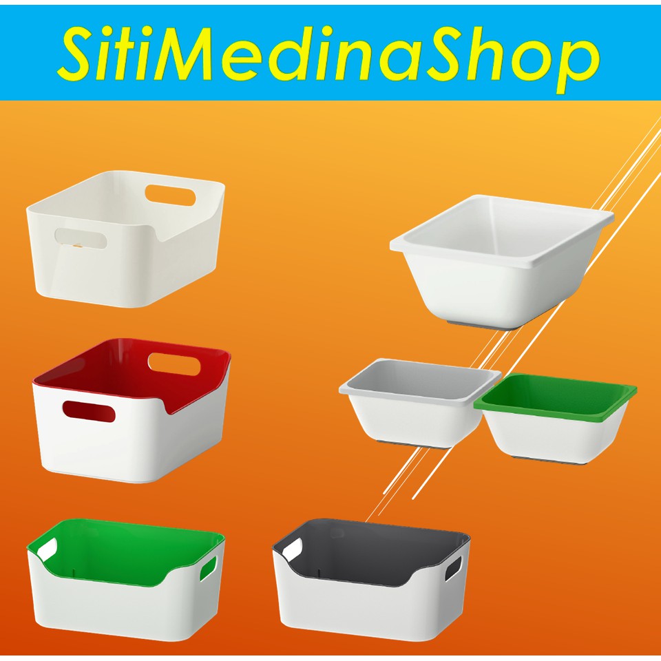 VARIERA BOX Storage Box Kotak Barang (IKEA) | Shopee Malaysia