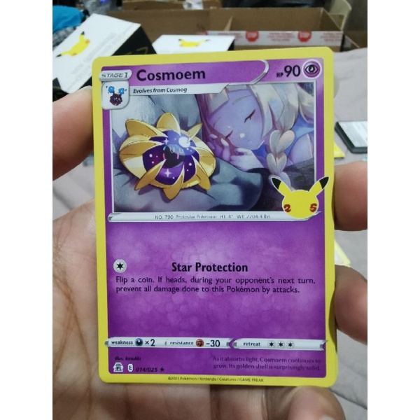 Pokemon TCG trading card Cosmoem - 14/25 - Holo Rare (25th Celebration ...