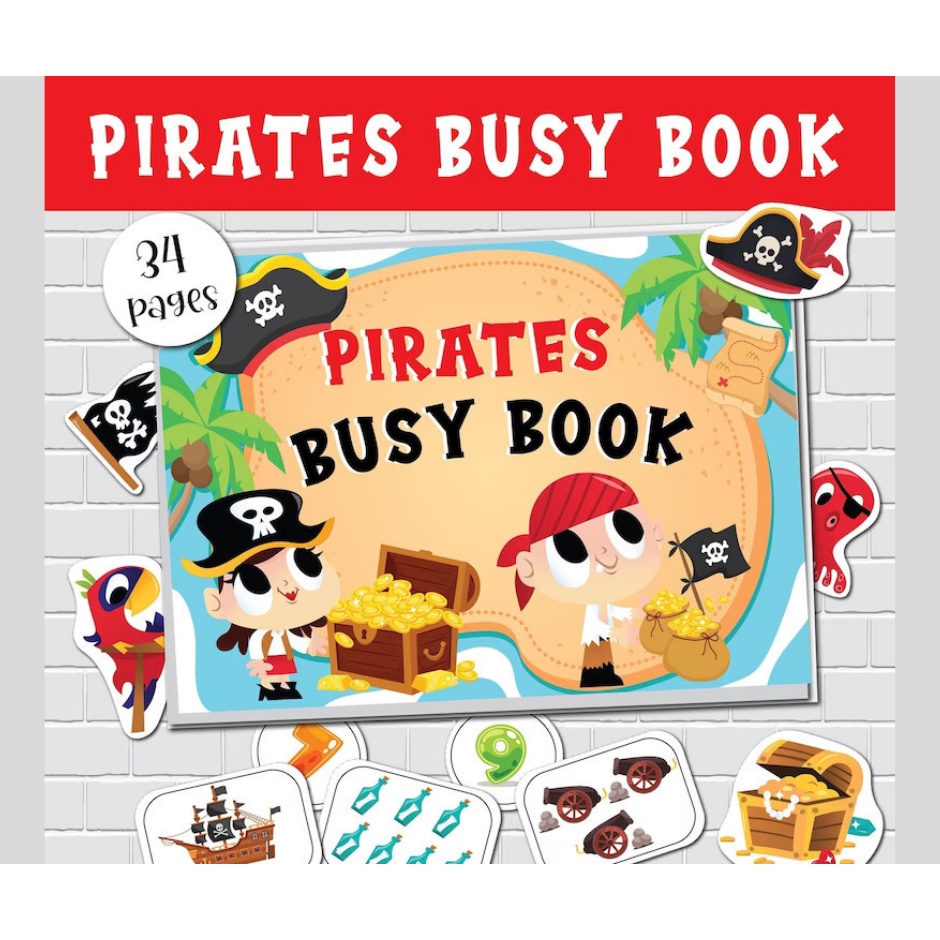 A363 - Printable Pirates Busy Book 34 pages [PDF] preschool ...