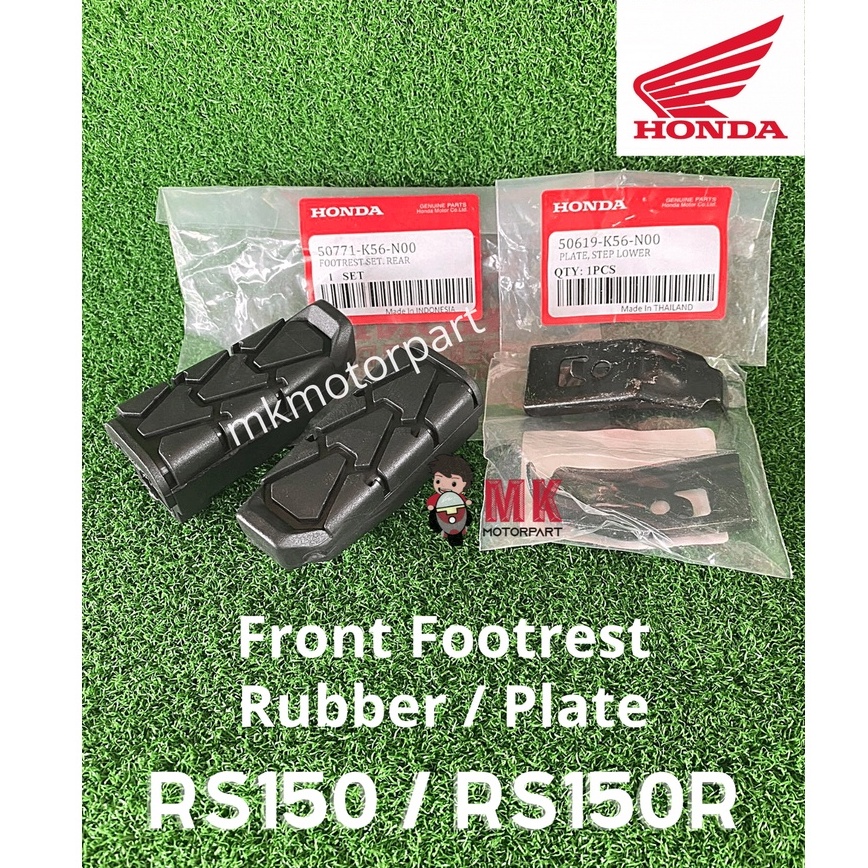 (A) Honda RS150 / RS150r Front Step FOOTREST RUBBER / PLATE Lower ...
