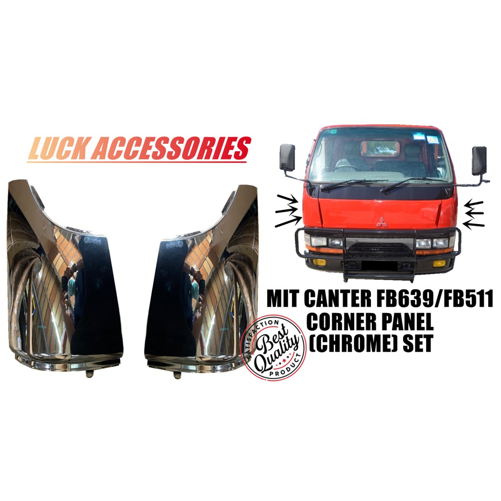 MIT CANTER FB611/FB511 CORNER PANEL (CHROME) SET | Shopee Malaysia