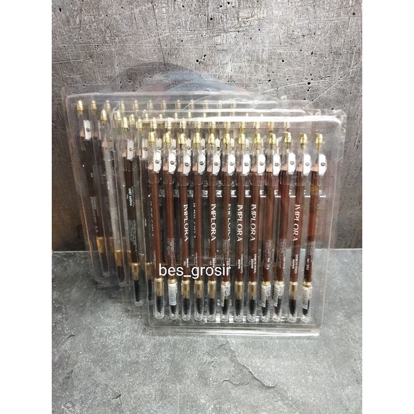 Original implora eyebrow pencil (1 dozen / 12 pcs) | Shopee Malaysia