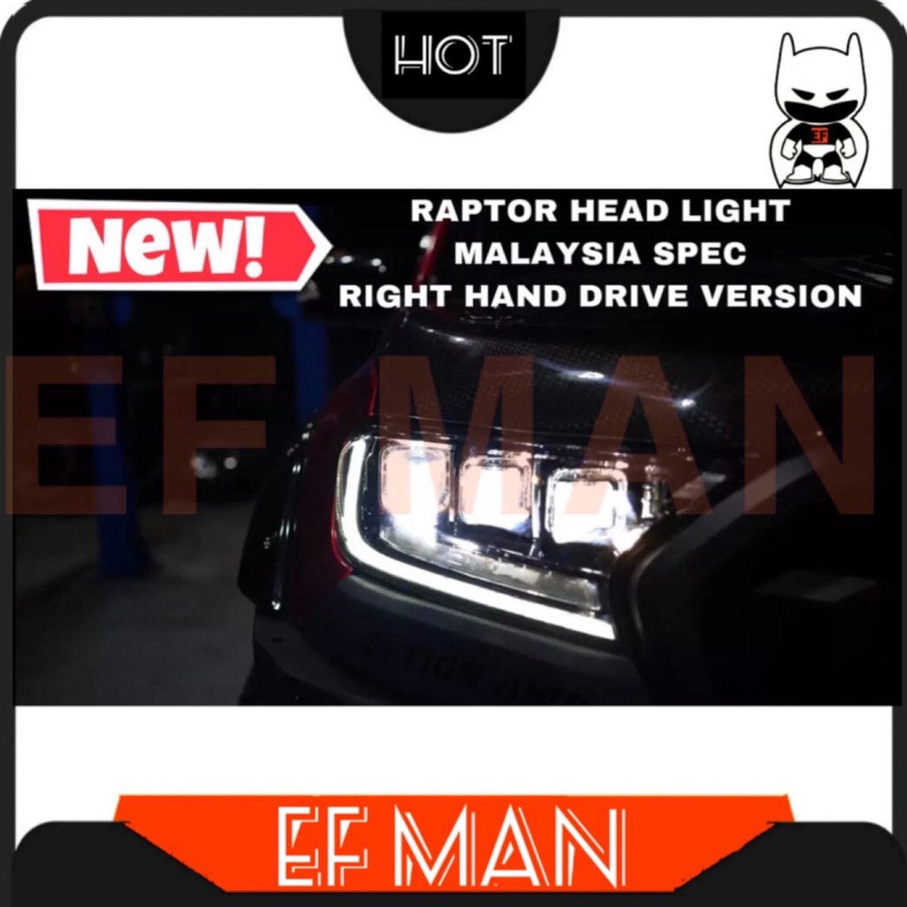 Ford Ranger T7 T8 Raptor 3 Projector Headlight LED Headlamp Bugatti ...