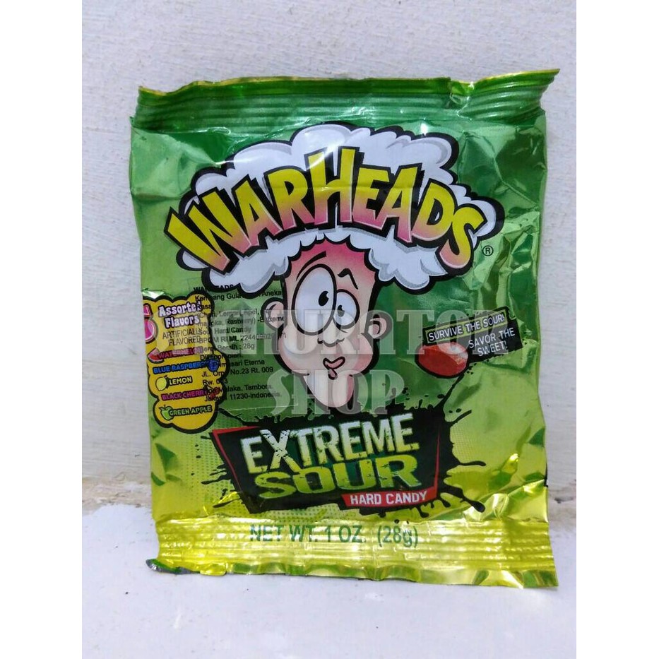 War Heads Warheads Asem Extreme Sour Candy Candy 28 Gr | Shopee Malaysia