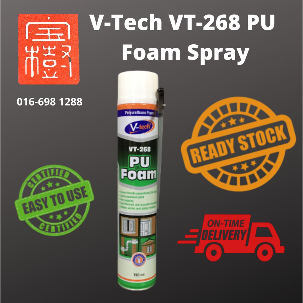 V-Tech VT-268 PU Foam Spray | Shopee Malaysia