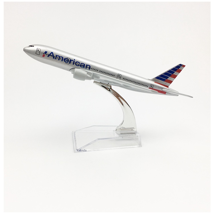 Yalinda American Airlines Boeing 777 16CM model airplane kits child ...