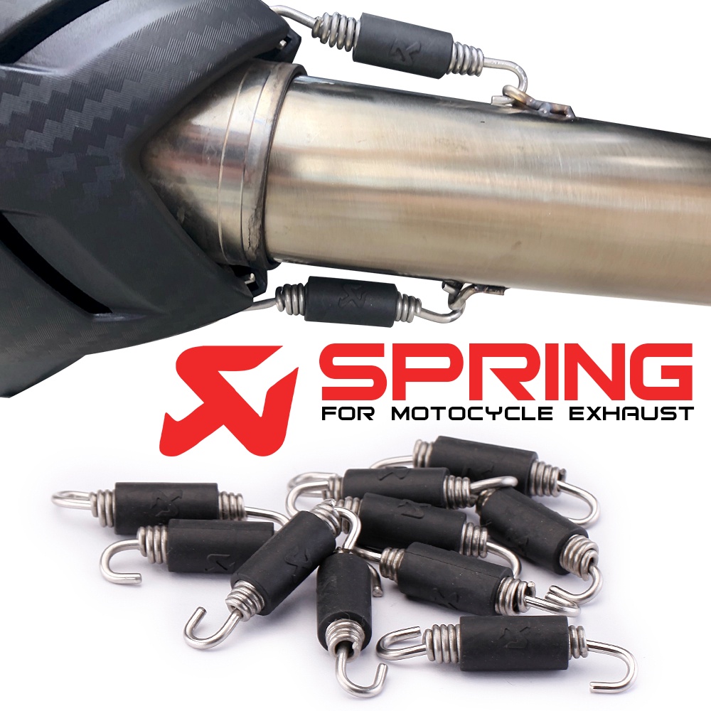 2PCS Universal Motorcycle Stainless Steel Spring Hooks For Akrapovic SC ...