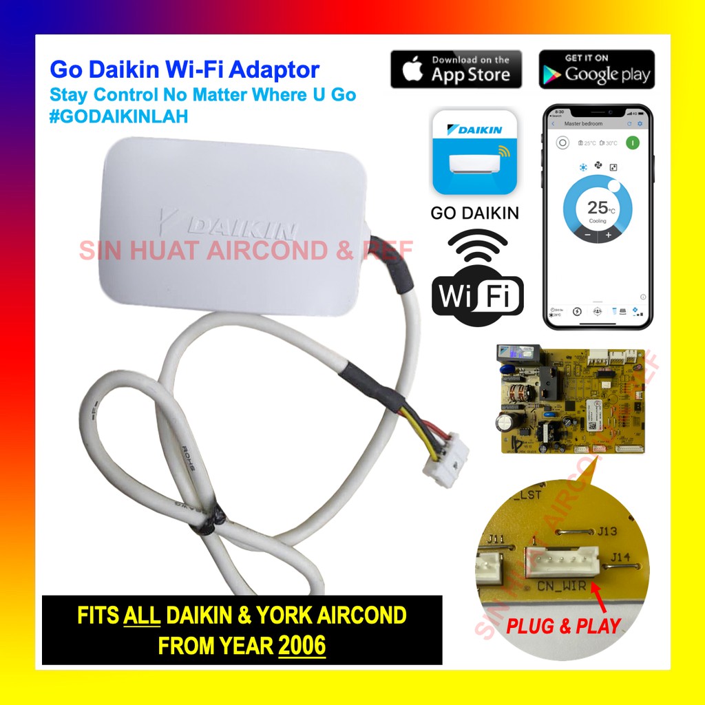 (DAIKIN / YORK) GO DAIKIN WIFI ADAPTOR RA AWM61A01 APP WIFI SMART ...