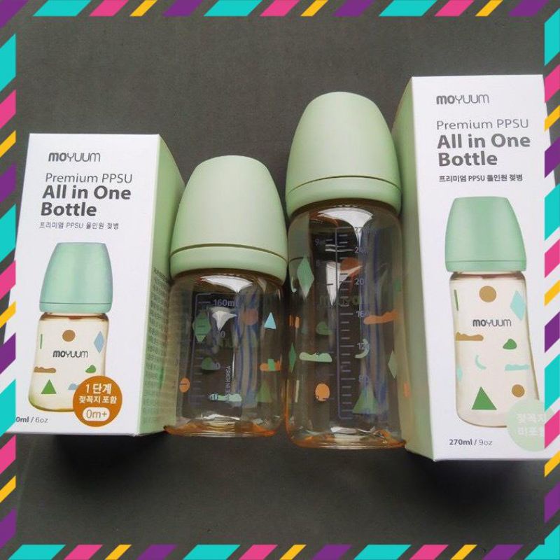 [Supports Changing nipples]= Korean wide neck Moyuum milk bottle 170ml/270ml new model 2021 ...