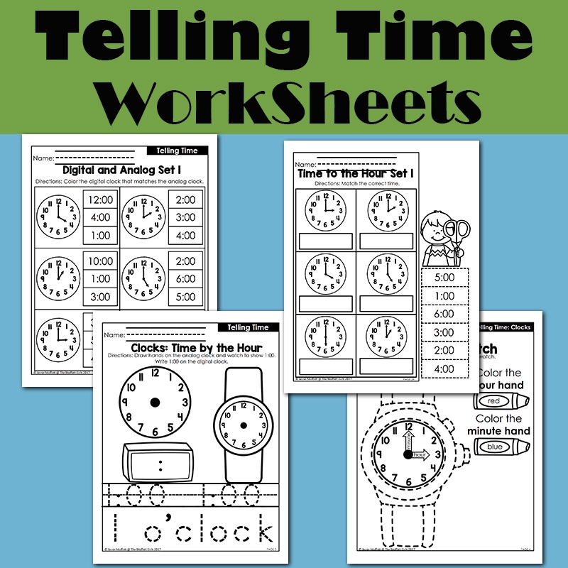Kindergarten Math Measure Shapes Telling Time Money Homework Paper ...