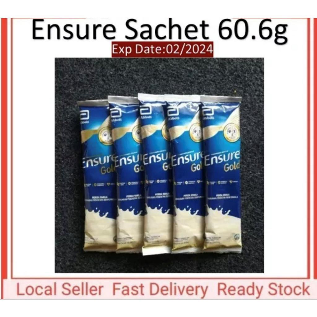 Abbott Ensure Gold Vanilla / Coffee Sachet Sampling 60.6g Exp 11/2024 ...