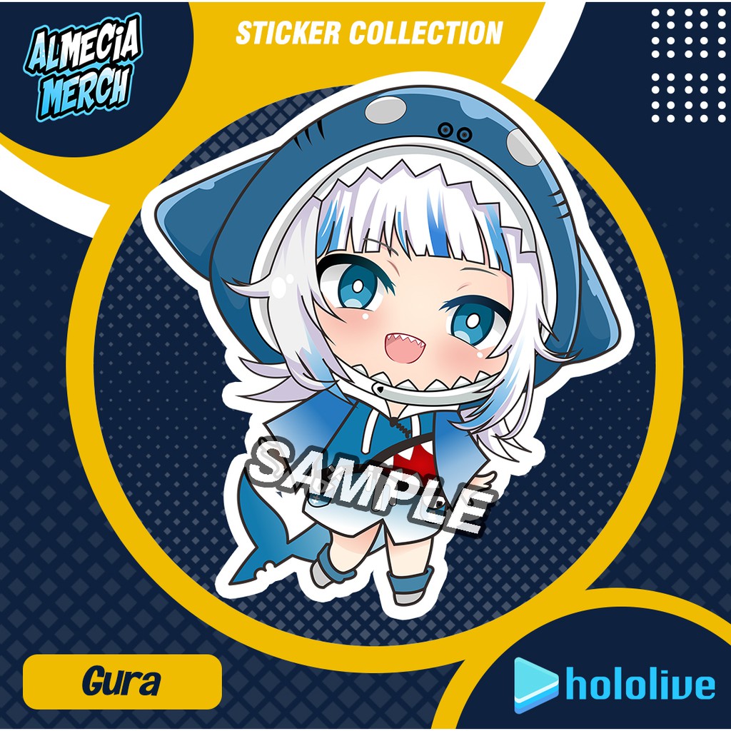 Hololive EN Gawr Gura Sticker / Vtuber Gura Sticker / HP Sticker ...