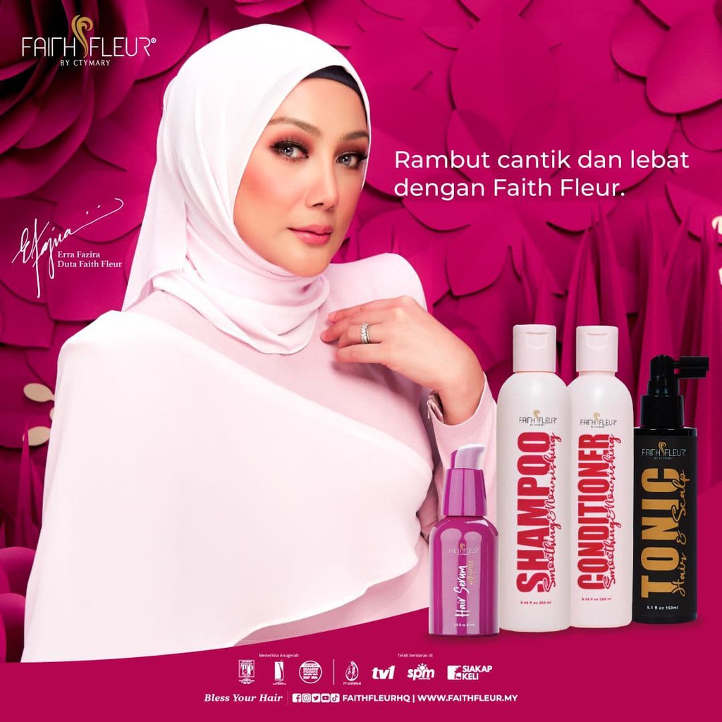 [READY STOCK][KOD D]Set Faith Fleur,Serum,Tonic,Shampoo,Conditioner ...