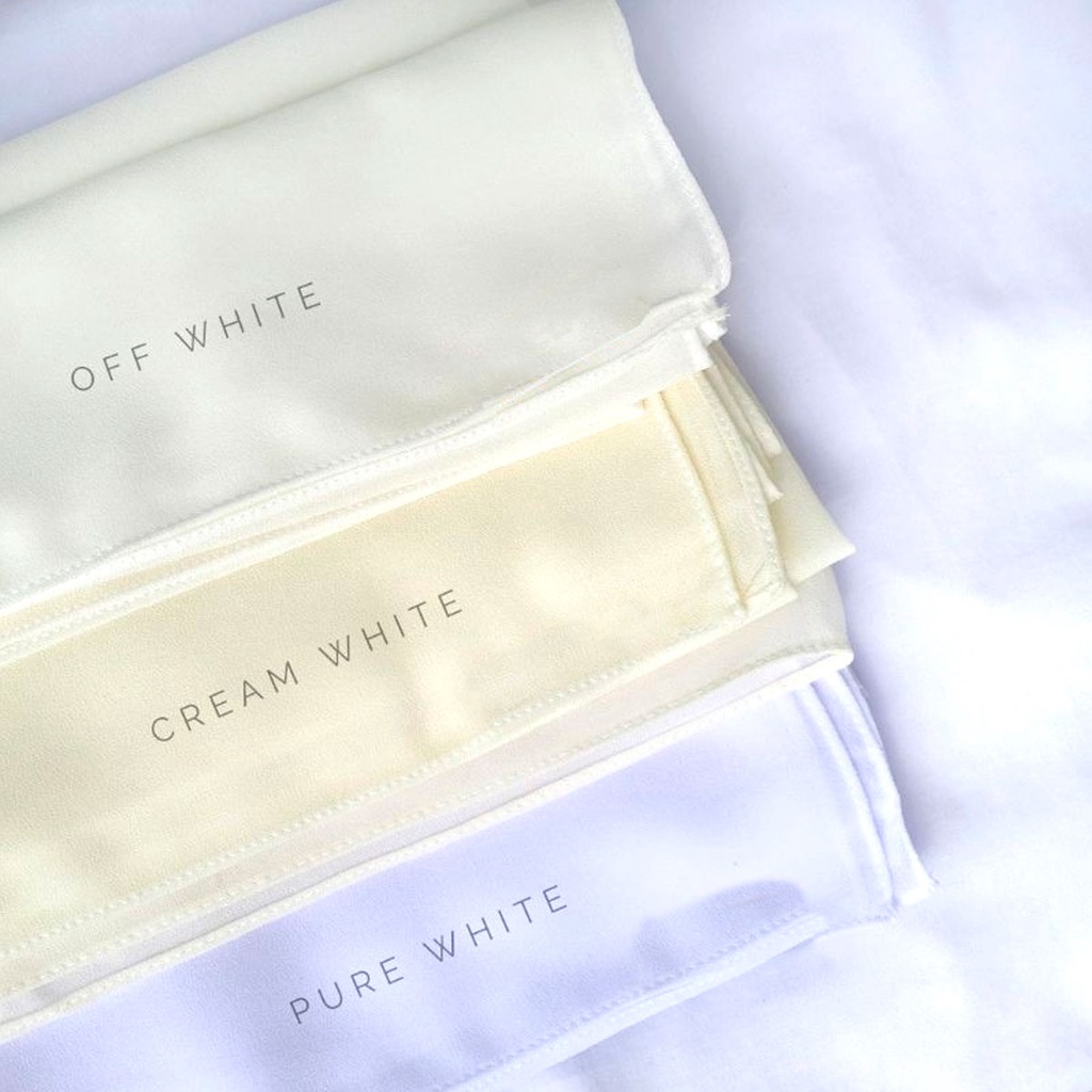 Shawl Putih shawl Off White Cream Nikah Tudung Tunang Akad Nikah Kahwin ...