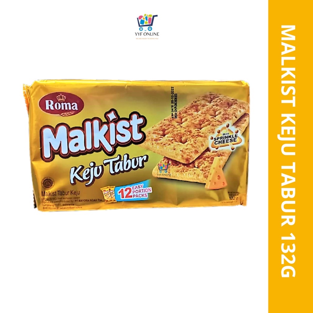 Roma Malkist Keju Tabur Cream Crackers Cheese 12"s (132g) | Shopee Malaysia