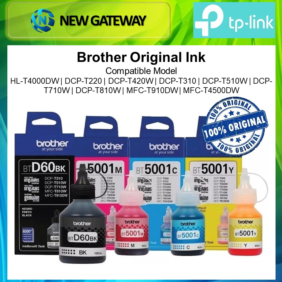 BROTHER ORIGINAL INK FOR T220/T420W/HL-T4000DW/DCP-T420W/DCP-T310/DCP ...