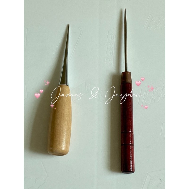 Penebuk Lubang / Pencucuk Lubang / Tailor Awl / Wooden Hand Awl ...
