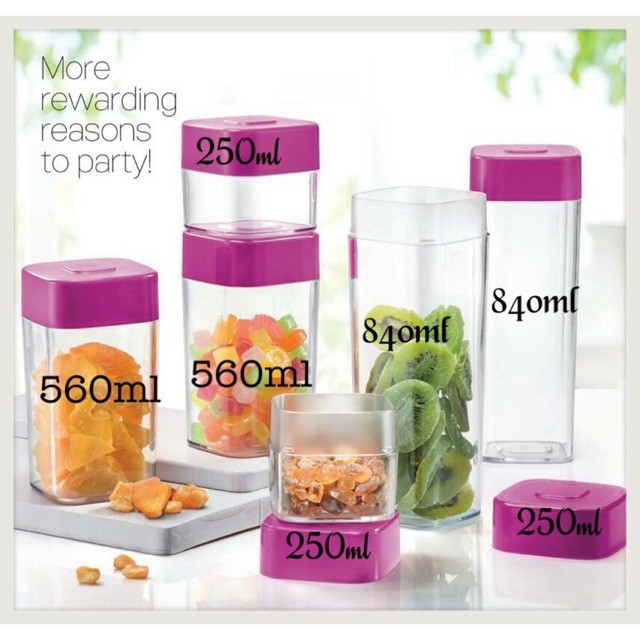 (Stock Clearence) TupperWare Tea Caddy 560ml (per pc) | Shopee Malaysia