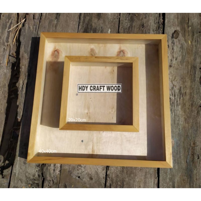 KAYU Packet of 2 3D Frame Frames Dowry Box / Wooden Photo Frame ...