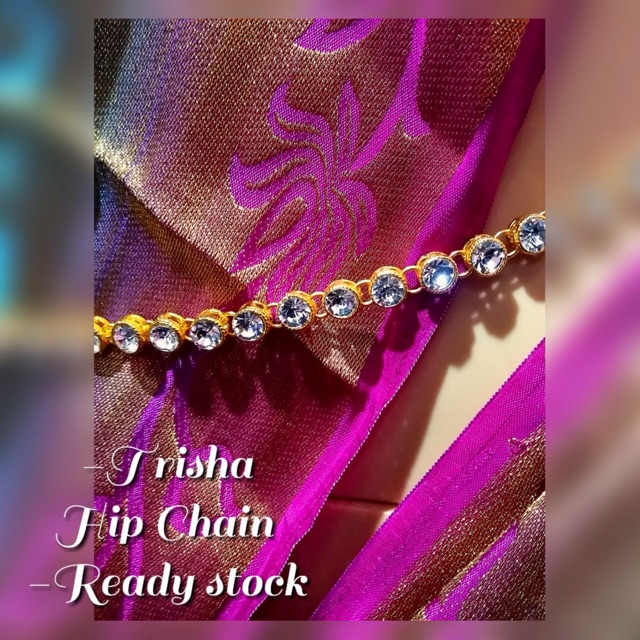 Nishaaz Trisha Stone Hip Chain For Saree/Gown/Evening Dress | Shopee ...