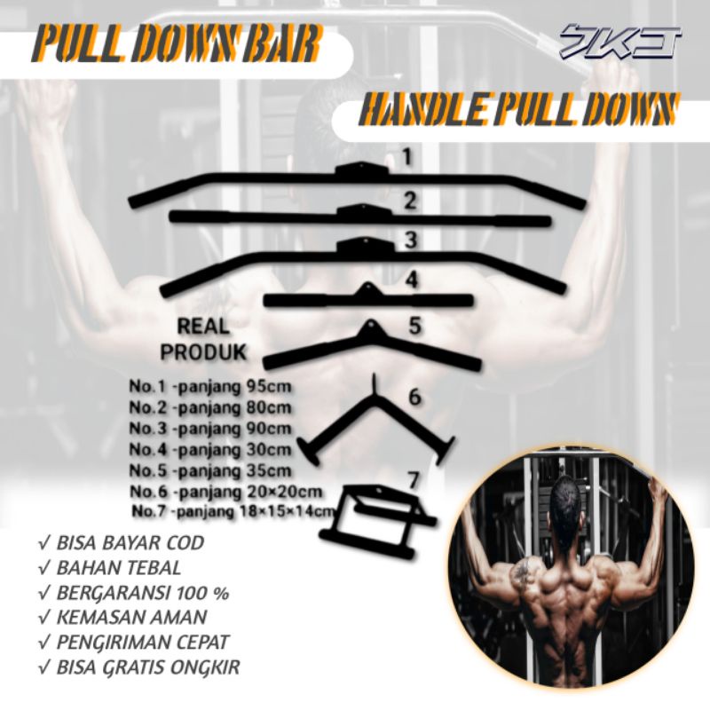 Home gym Fitness Equipment pull Down pull up Resistance band Handle pulldown Push up Bar Rubber ...