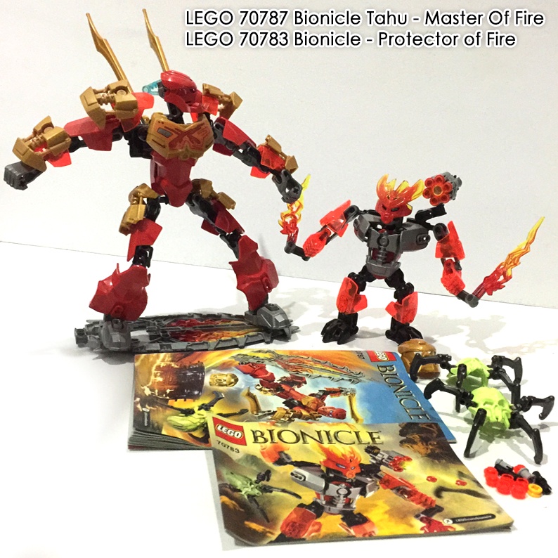 Original LEGO 70787 Bionicle Tahu - Master Of Fire LEGO 70783 Bionicle ...