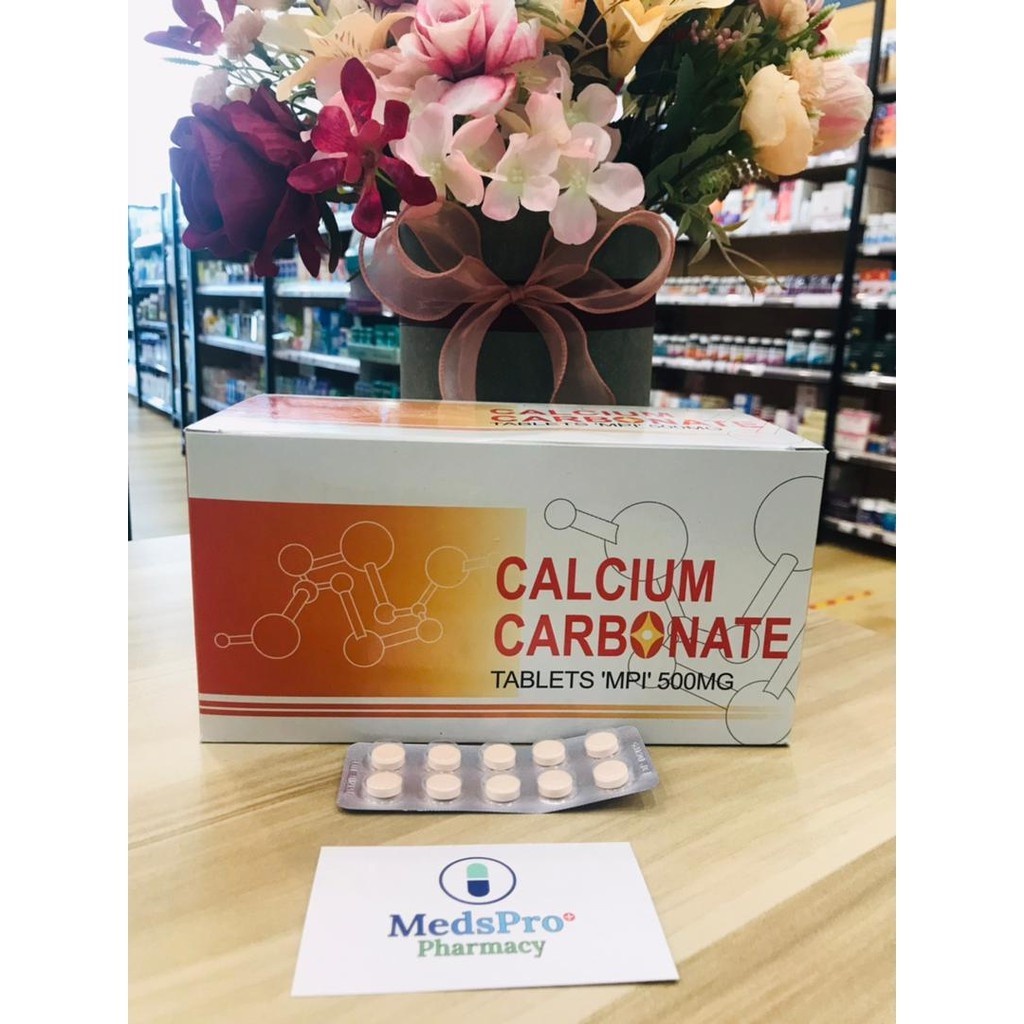 Calcium Carbonate Tablets 'MPI' 500mg 10'S (1 STRIP) (EXP 4/25 ...