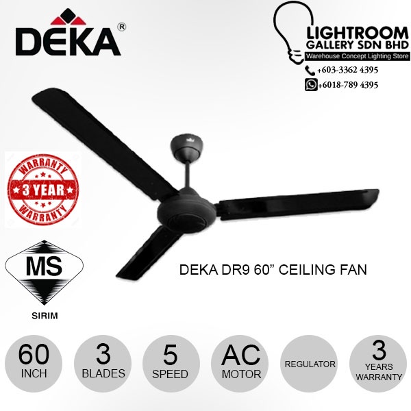 DEKA CEILING FAN DR9 AC MOTOR REGULATOR 60INCH / KIPAS SILING | Shopee ...