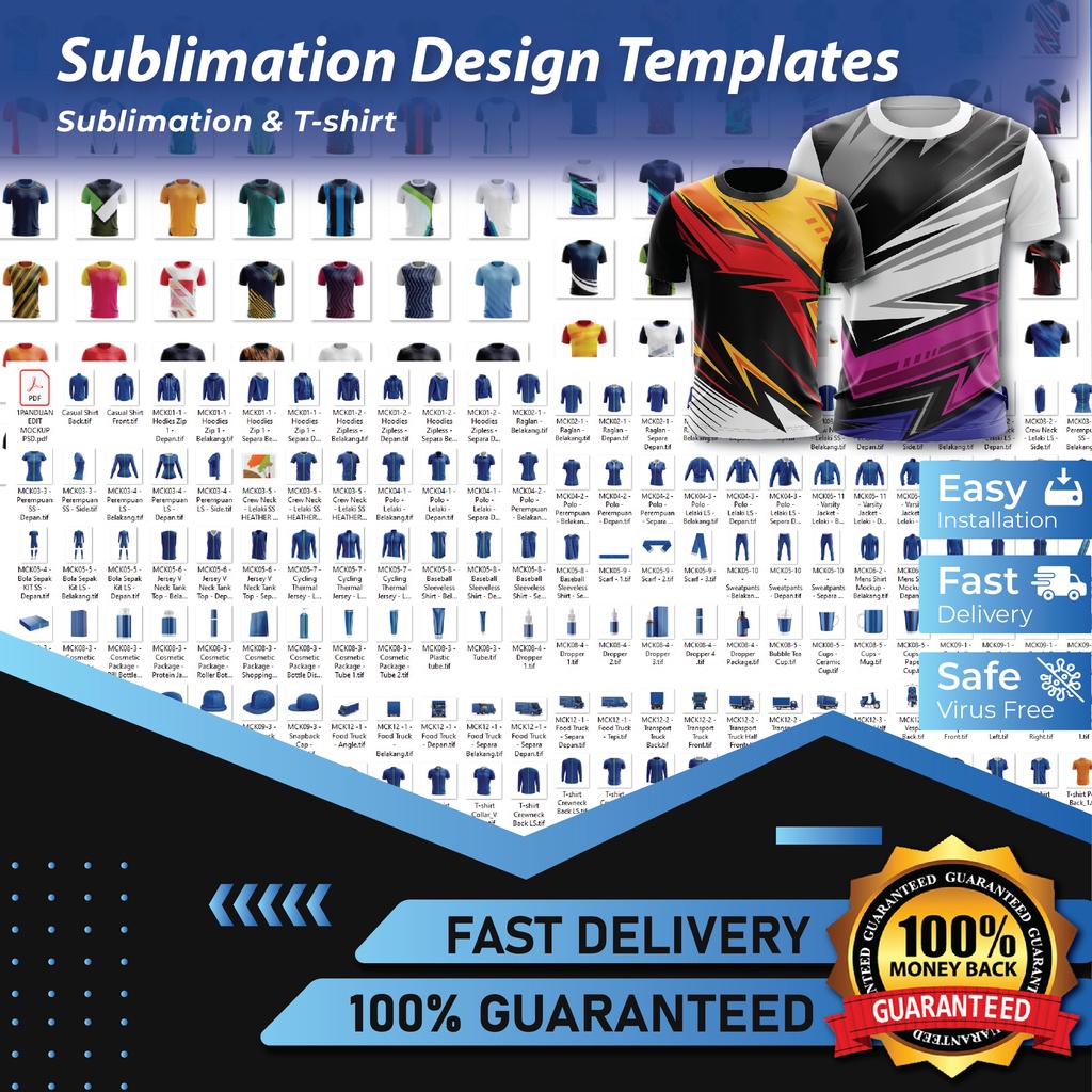Sublimation 200 + Design Template + 330 Realistic Premium Mockup ...