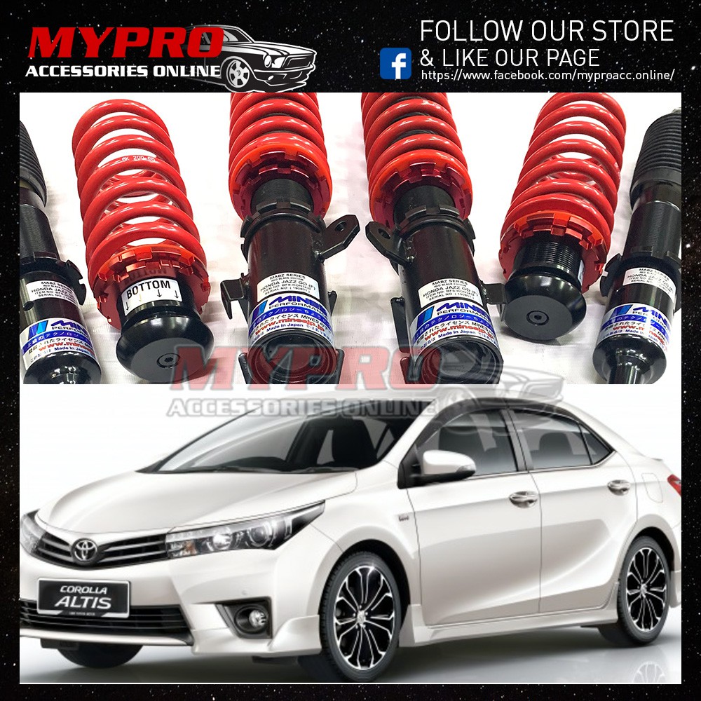 🔥Adjustable🔥🇯🇵TOYOTA ALTIS 2014-2019 🇯🇵MINES Hi Lo Body shift ...