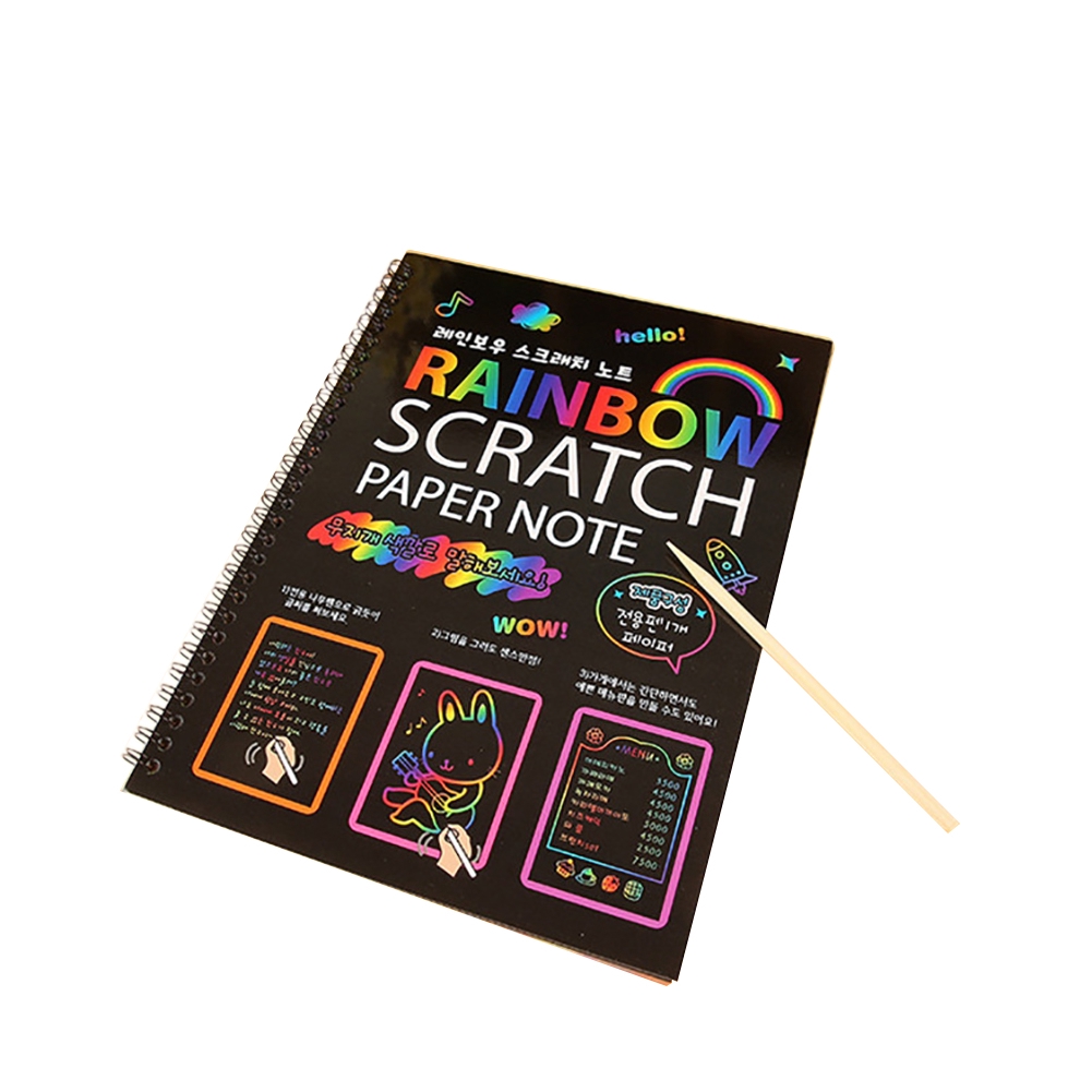 Children's Graffiti Painting Book Scratch Paper DIY Painting Drawing ...